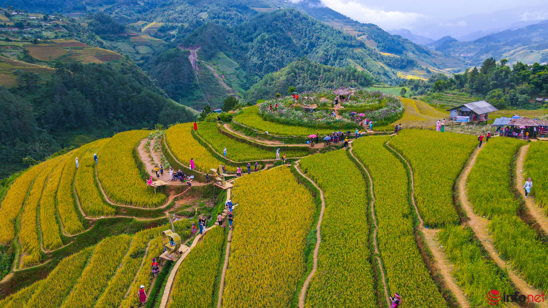Breathtakingly Beautiful Mu Cang Chai Terraced Fields In Ripe Rice Season