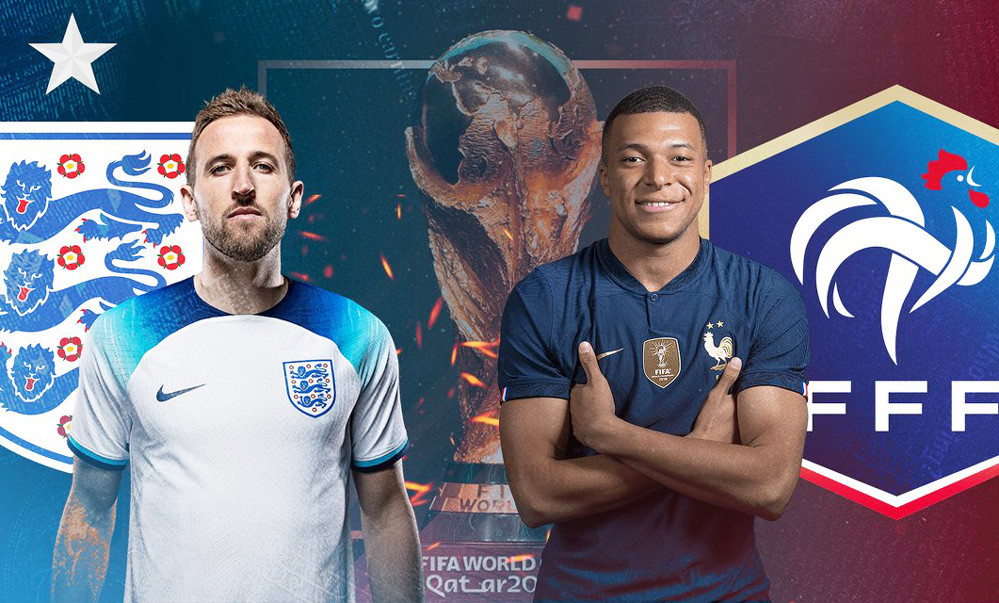 Dự đoán tỷ số tứ kết World Cup 2022 Anh vs Pháp