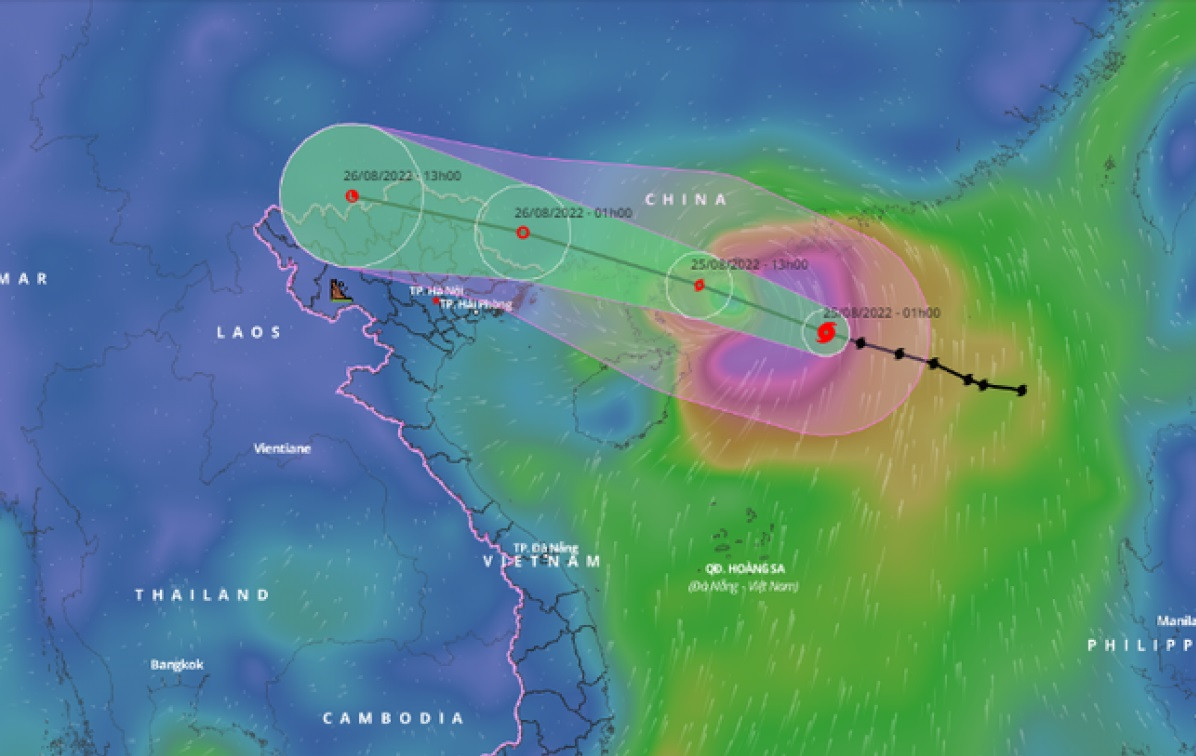 Storm Maon moves closer, rain starts in northern Vietnam