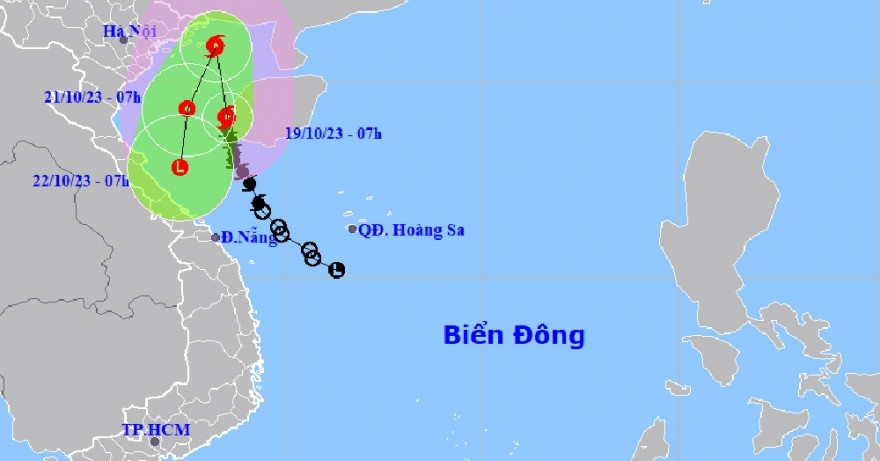 Storm Sanba enters Gulf of Tonkin
