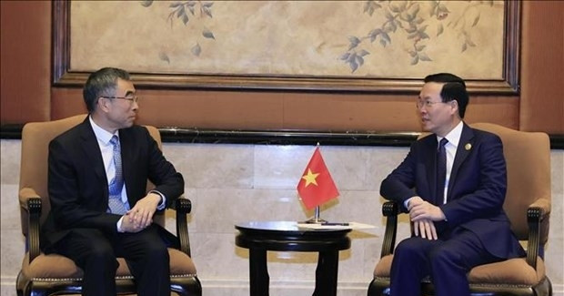 President Thuong hosts Chinese group leaders in Beijing