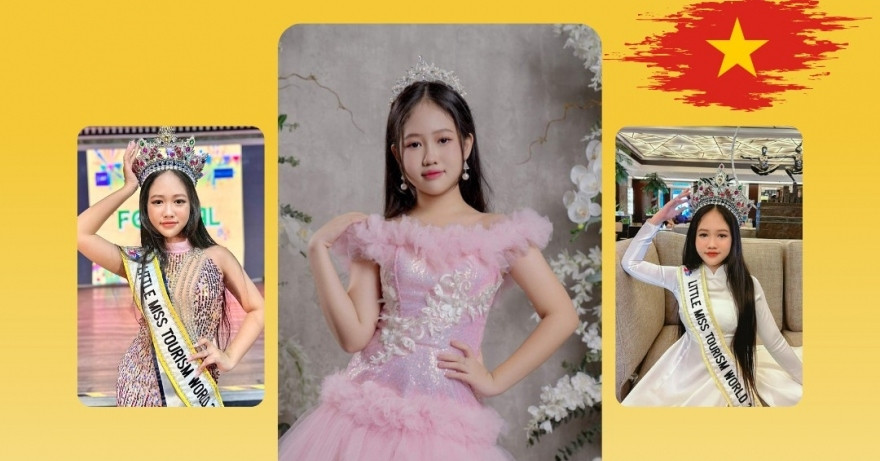 Vietnamese representative crowned Little Miss World Tourism 2023