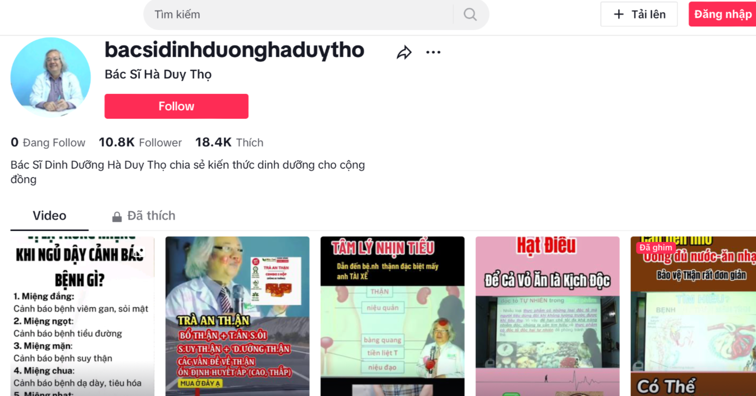 Chiêu thức thao túng tâm lý người xem của 'bác sĩ Hà Duy Thọ'