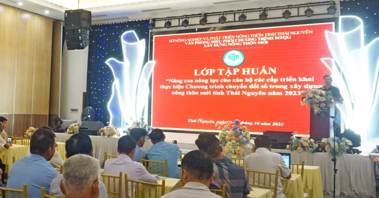 Thái Nguyên: Nâng cao năng lực cán bộ về chuyển đổi số trong nông thôn mới