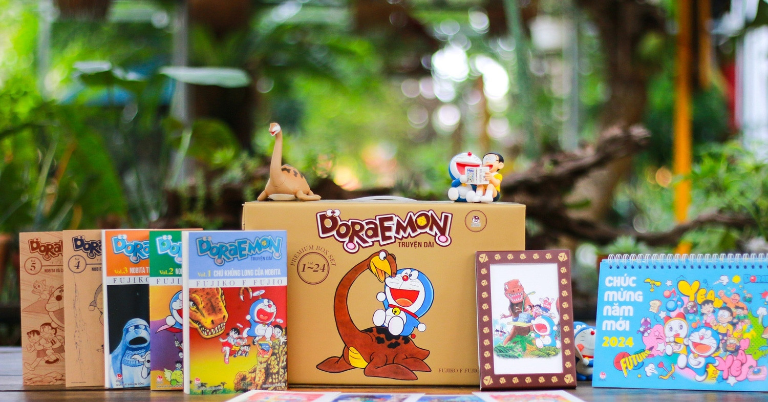 Doraemon truyện dài bản giới hạn với bộ hộp cao cấp