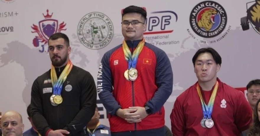 Vietnam wins first gold at Asian Classic Powerlifting Championships