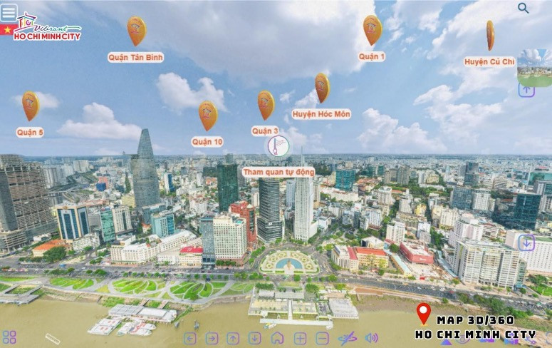 HCMC revs up tourism with map 3D/360