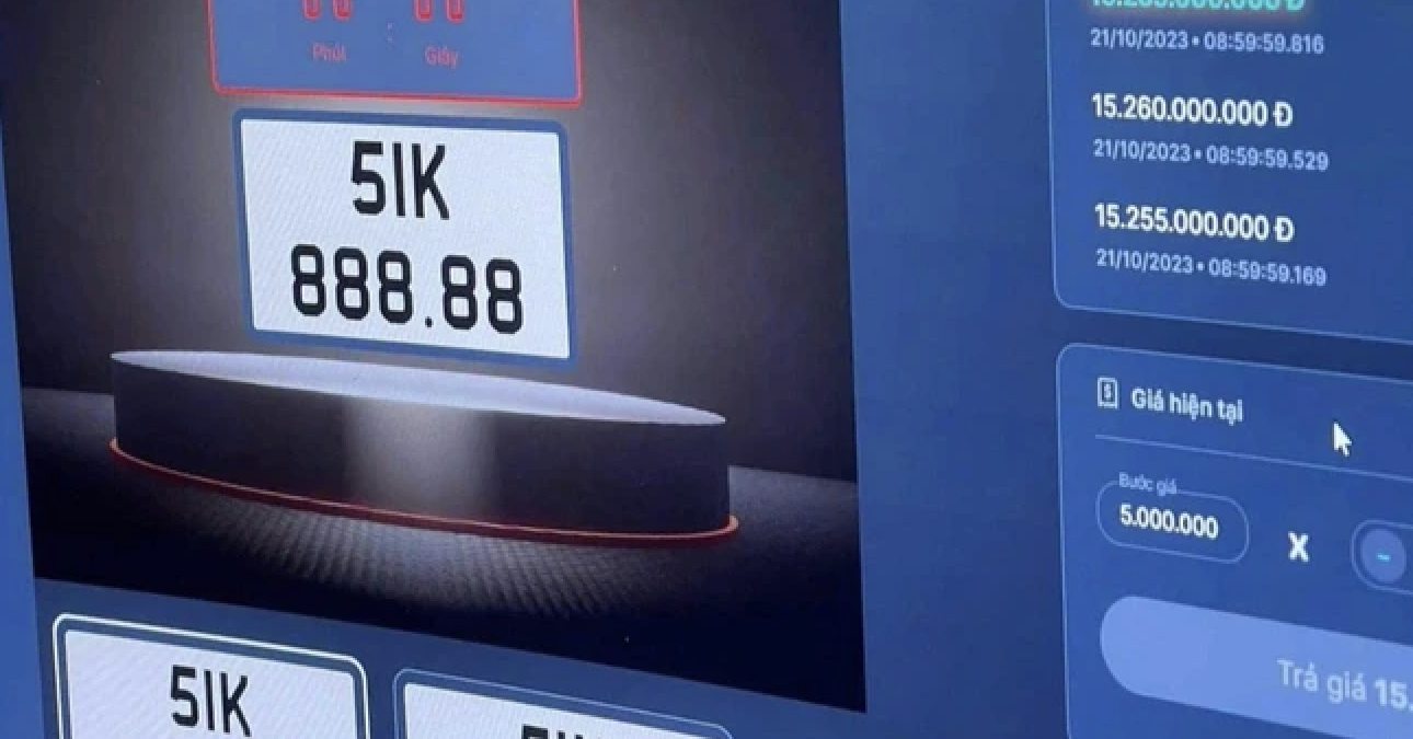 10 biển số ô tô siêu VIP trúng đấu giá đắt nhất năm 2023