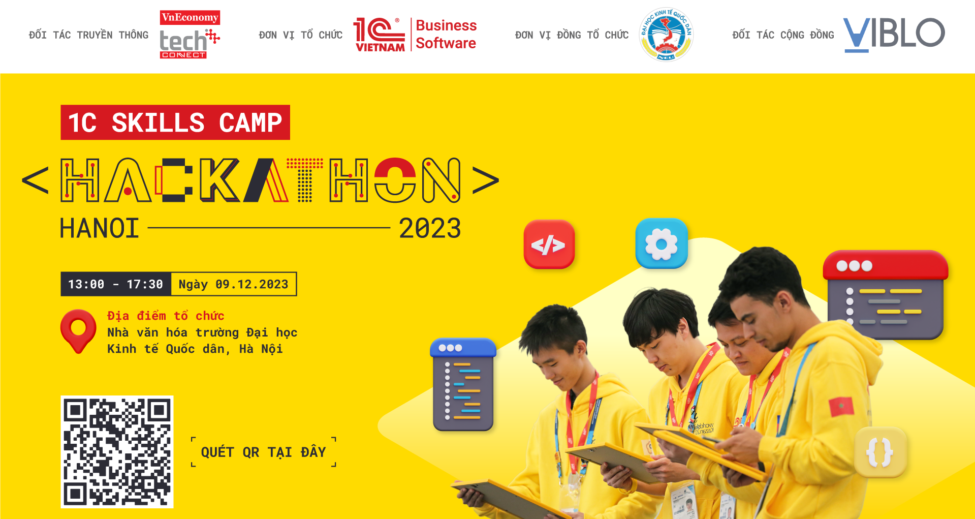 1C Skills Camp Hackathon Hanoi 2023 - cuộc thi lập trình cho người mê công nghệ