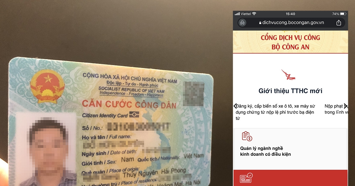 Cách xin cấp lại căn cước công dân gắn chip online