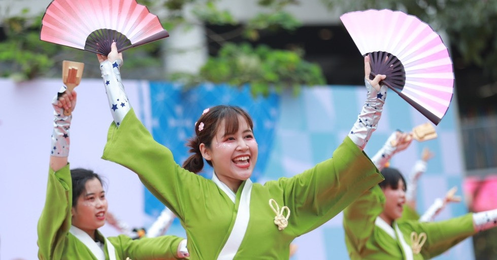 Người trẻ tưng bừng tham gia Liên hoan Yosakoi Việt Nam 2023