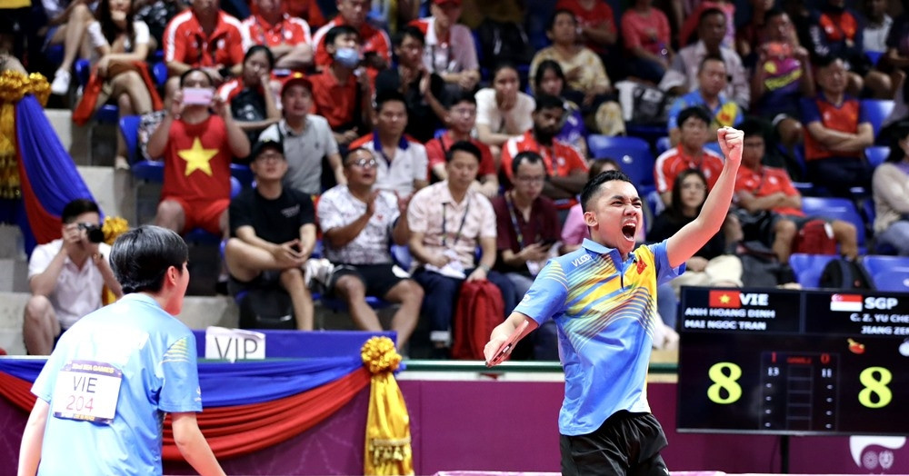 Bóng bàn Việt Nam giành HCV lịch sử ở SEA Games 32