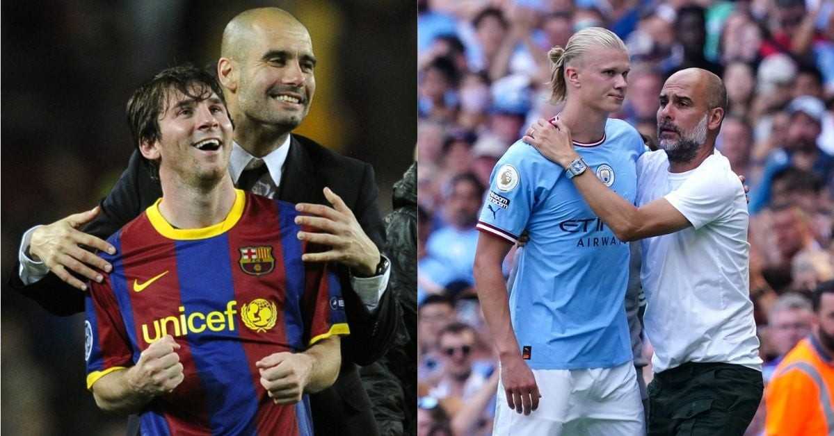 Pep Guardiola tuyên bố điều Haaland có thể sánh ngang Messi