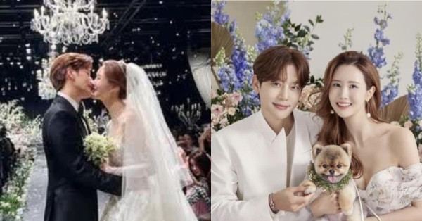 Lee Da Hae và Se7en khóc nức nở trong đám cưới đẹp như mơ