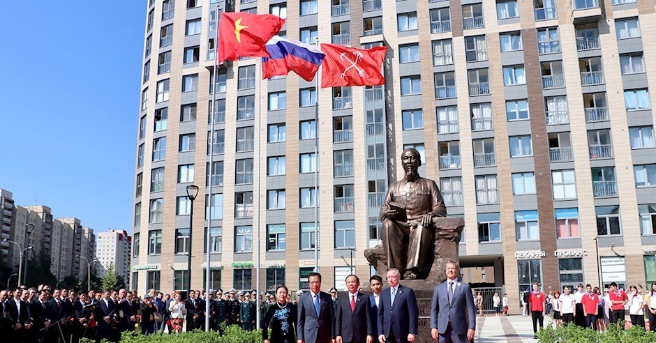Khánh thành tượng Bác Hồ tại thủ đô phương bắc nước Nga