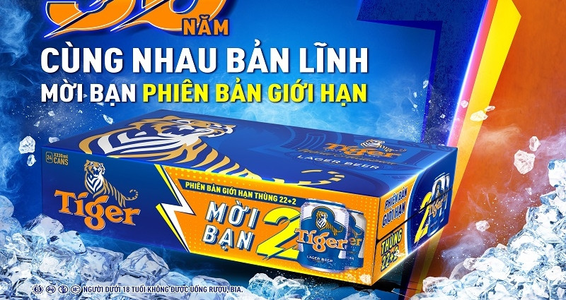 Tiger Beer ra mắt phiên bản thùng giới hạn mừng 30 năm phát triển tại ...