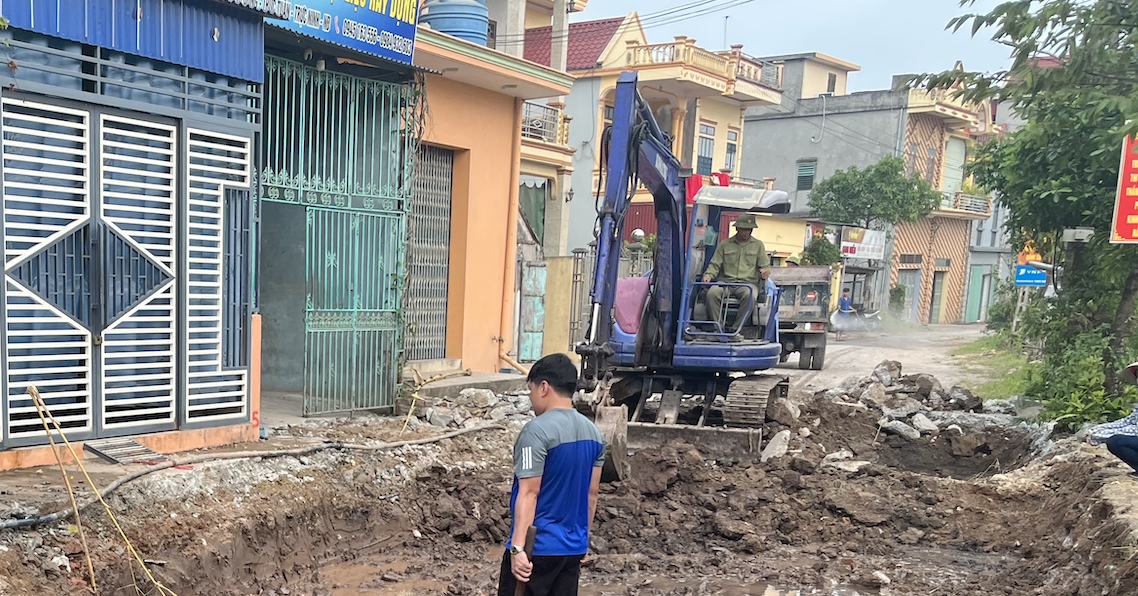 Thị trấn Mỹ Lộc tích cực xây dựng hạ tầng nông thôn mới kiểu mẫu