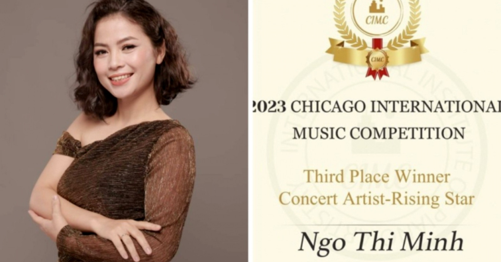 Opera singer Minh Minh finishes third at Chicago music competition