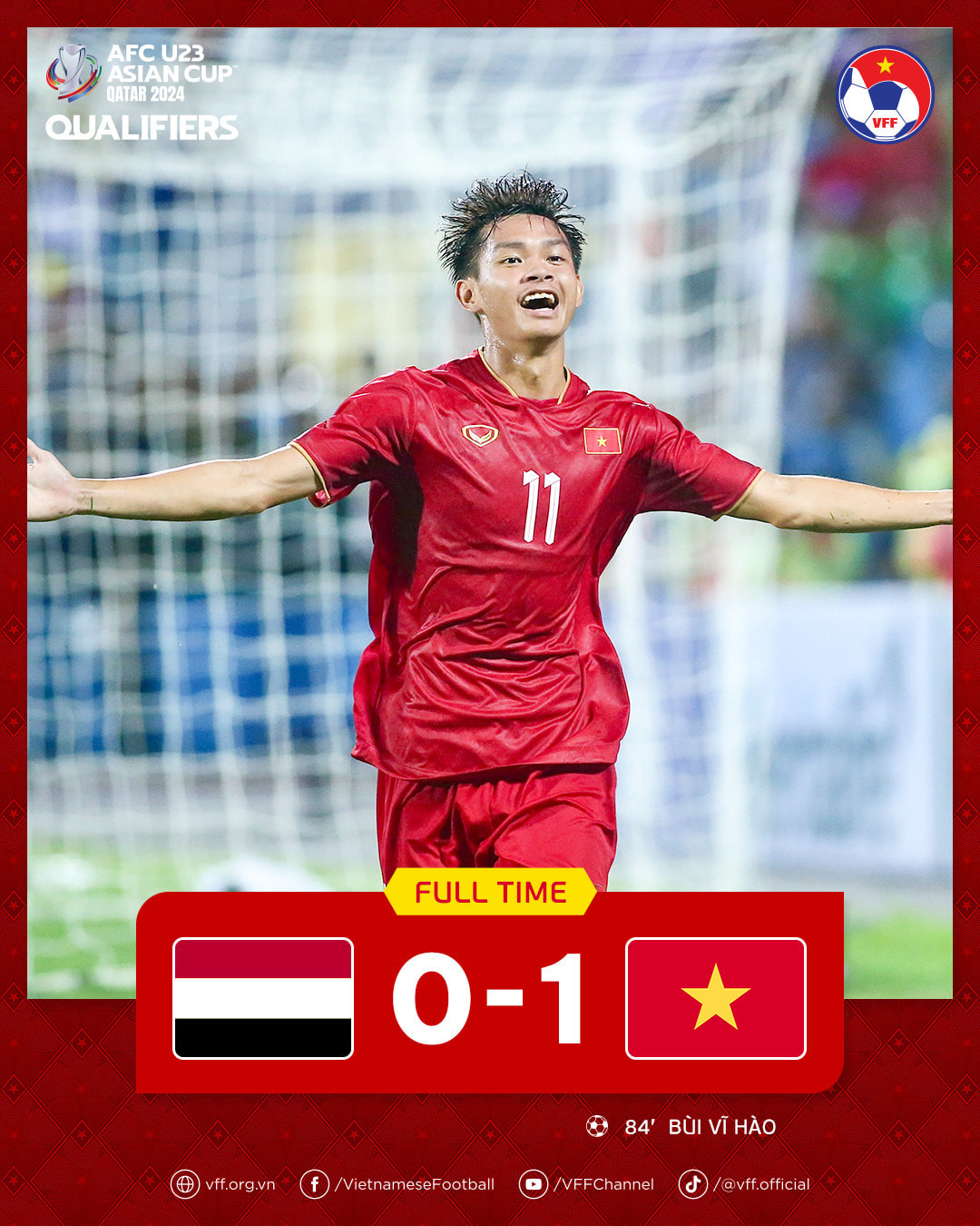 Kết quả bóng đá U23 Việt Nam 1-0 U23 Yemen - Kết quả U23 châu Á