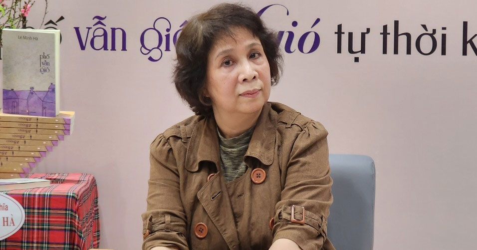 Nhà văn Lê Minh Hà ra mắt 3 cuốn tiểu thuyết viết về Hà Nội