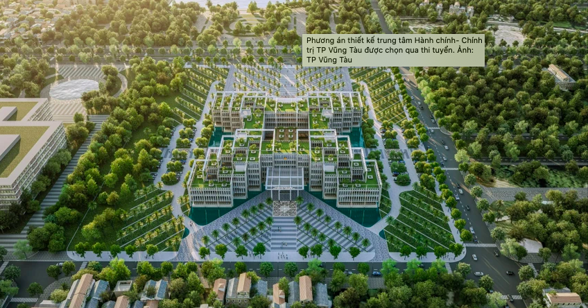 Hoàn thiện thiết kế kiến trúc Trung tâm Hành chính Chính trị Vũng Tàu