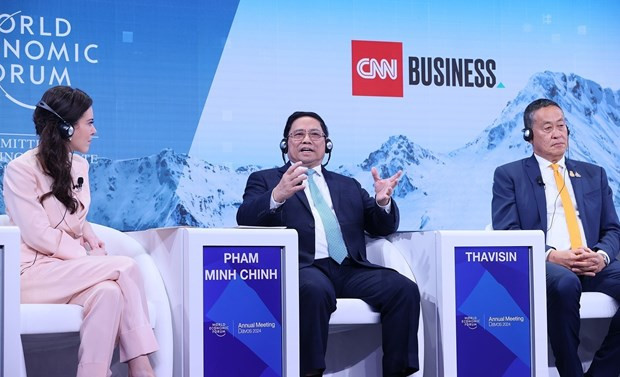 PM speaks at discussion on ASEAN at WEF Davos 2024