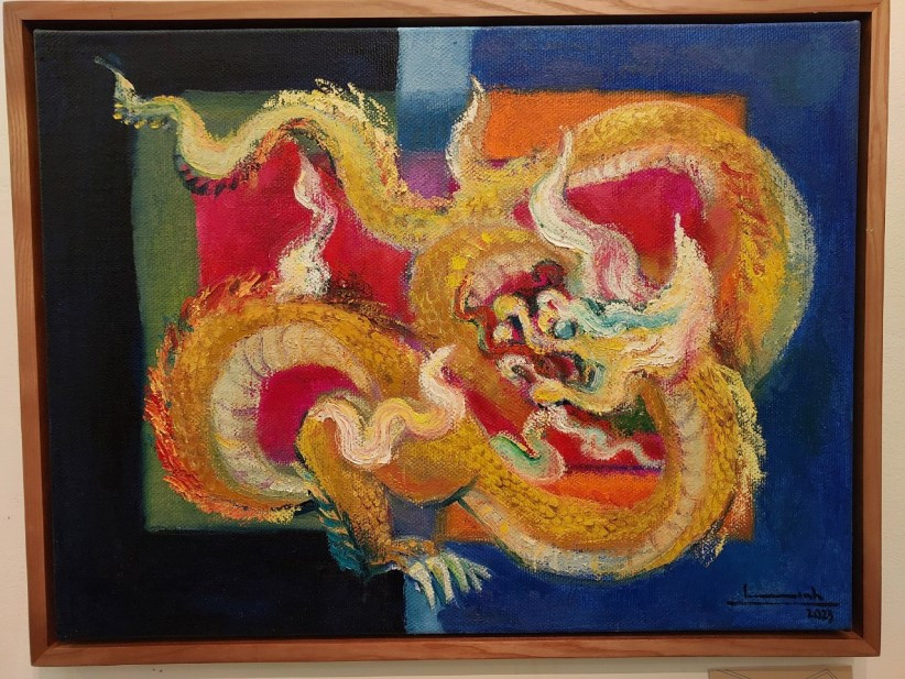 Vietnamese artists display dragon-inspired artworks
