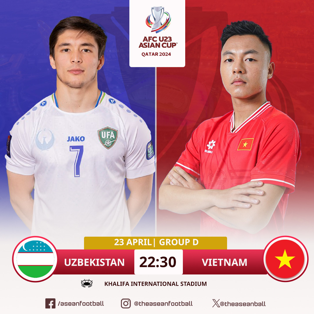Link xem trực tiếp U23 Việt Nam vs U23 Uzbekistan - U23 châu Á 2024