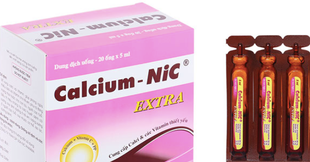 Thu hồi lô dung dịch uống Calcium-Nic extra vi phạm chất lượng