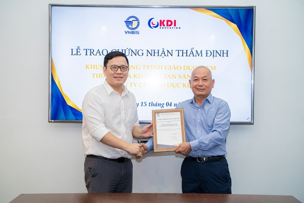 KDI Education nhận chứng nhận thẩm định Khung chương trình Giáo dục STEM