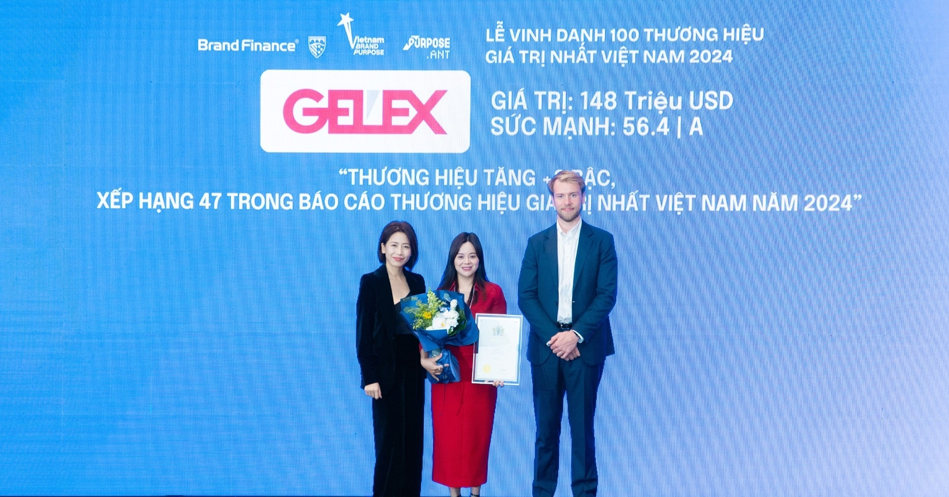Giá trị thương hiệu GELEX tăng 55%