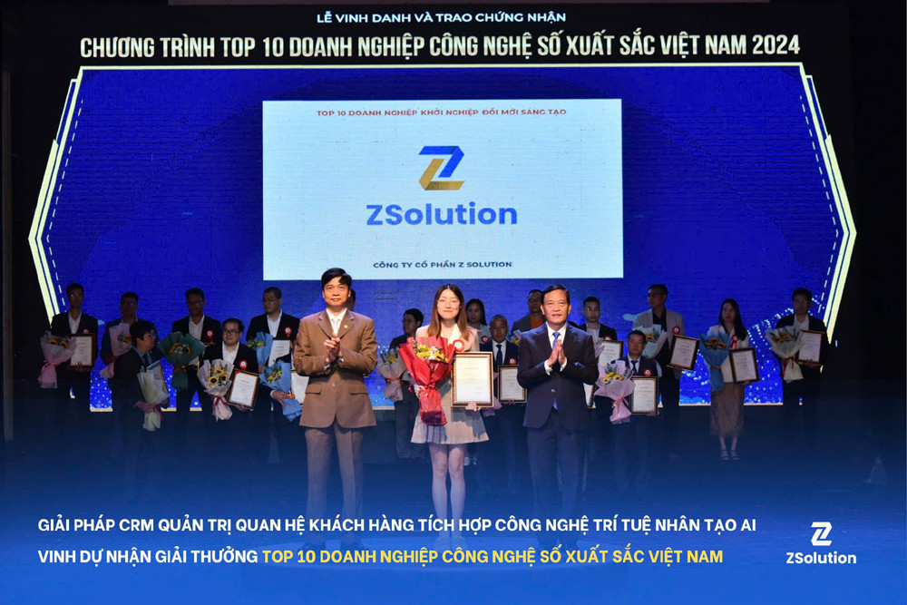 ZSolution được vinh danh Top 10 Doanh nghiệp công nghệ số xuất sắc 2024