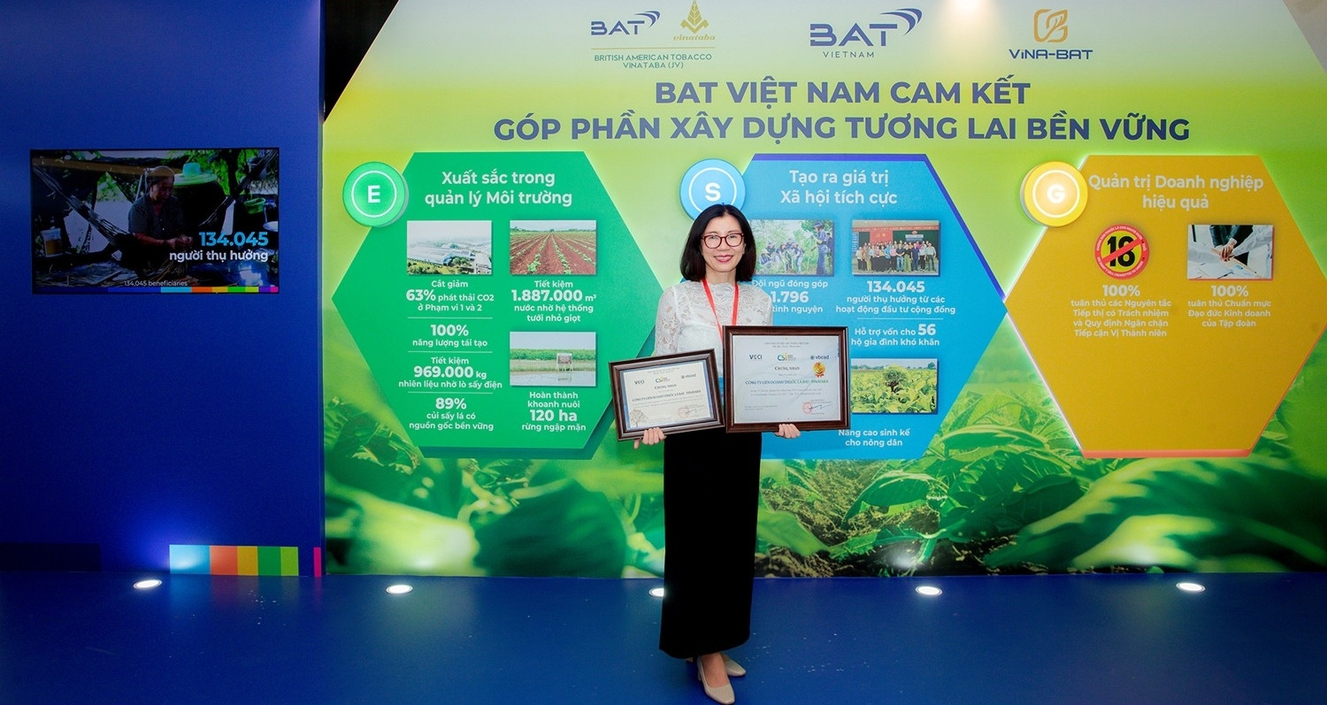 BAT Việt Nam thăng hạng tại CSI 100 Awards 2024