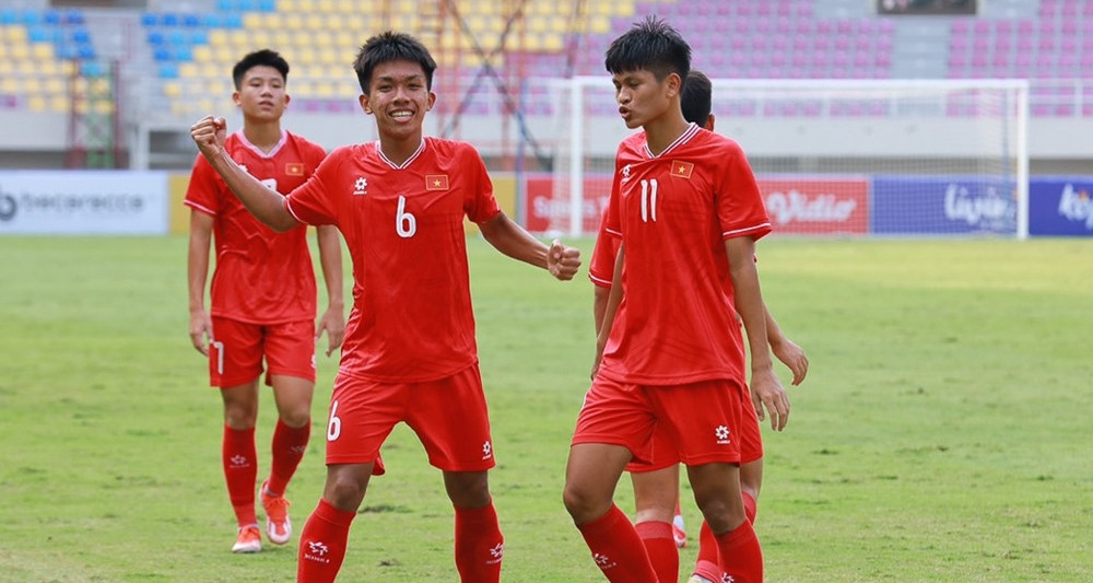 Kết quả bóng đá U16 Việt Nam 5-1 U16 Myanmar - U16 Đông Nam Á 2024