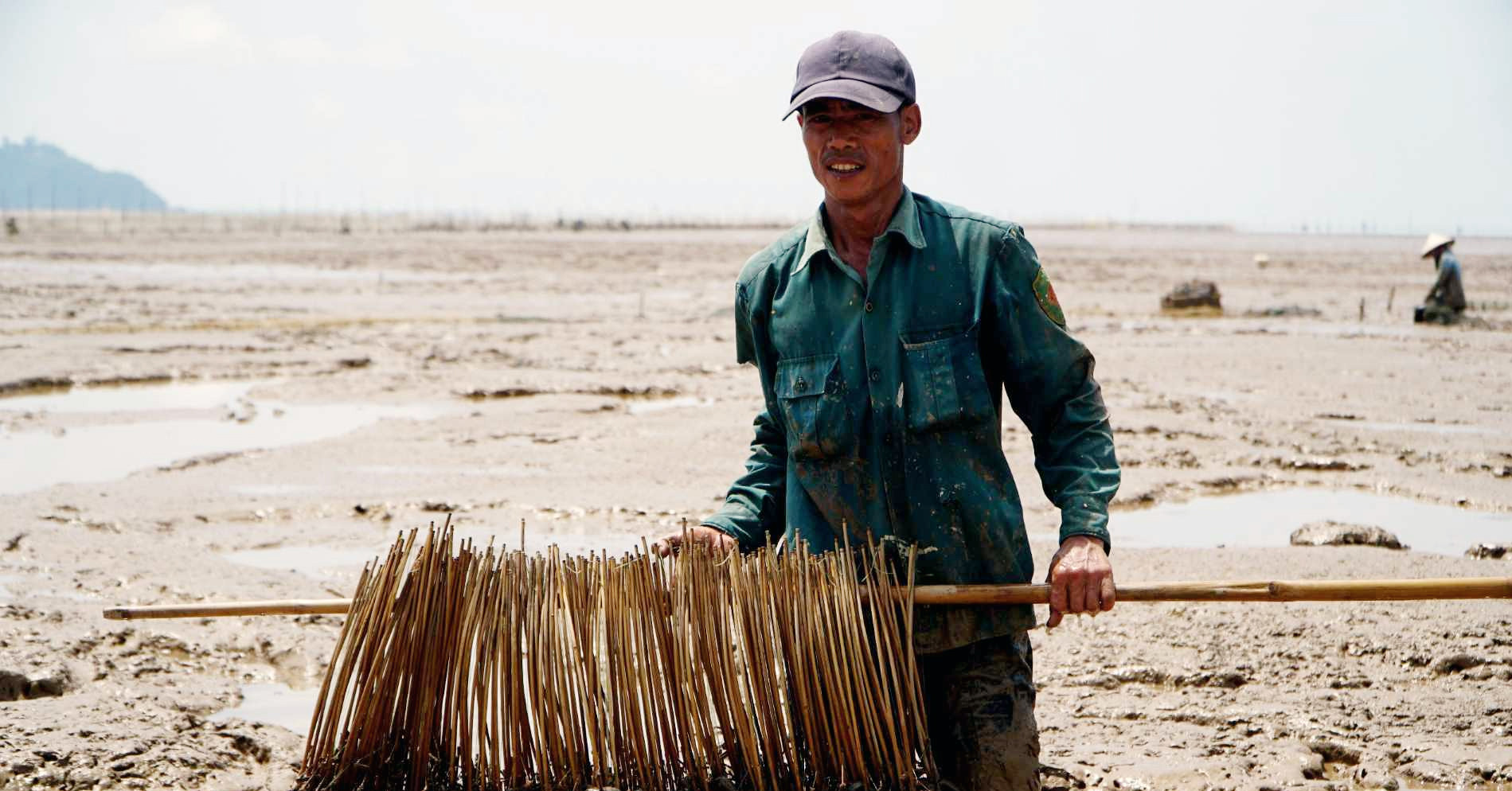 Tuyệt chiêu lướt ván trên bùn lầy, bắt con cá leo cây ở Thanh Hóa