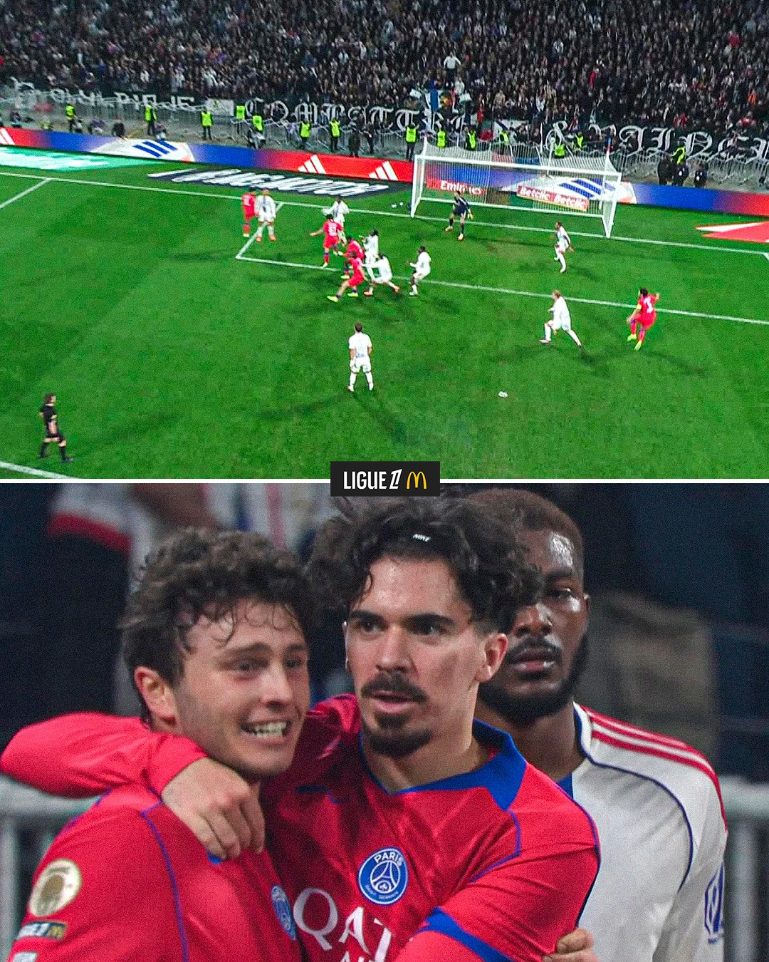 PSG won a thrilling victory over Lyon in the last minute