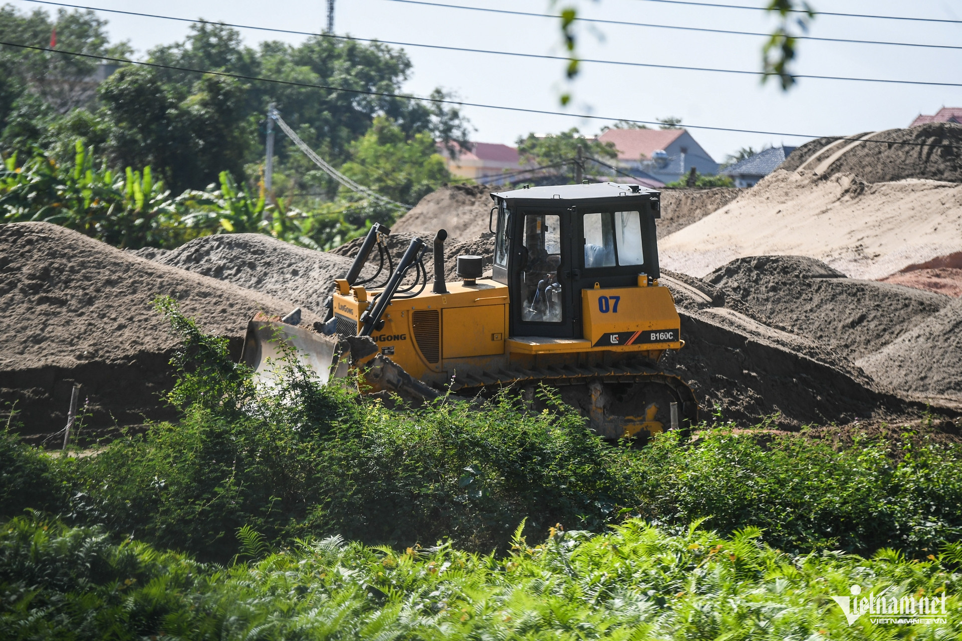 Toàn cảnh khu vực đang xây dựng sân bay lớn nhất miền Bắc tại Bắc Ninh