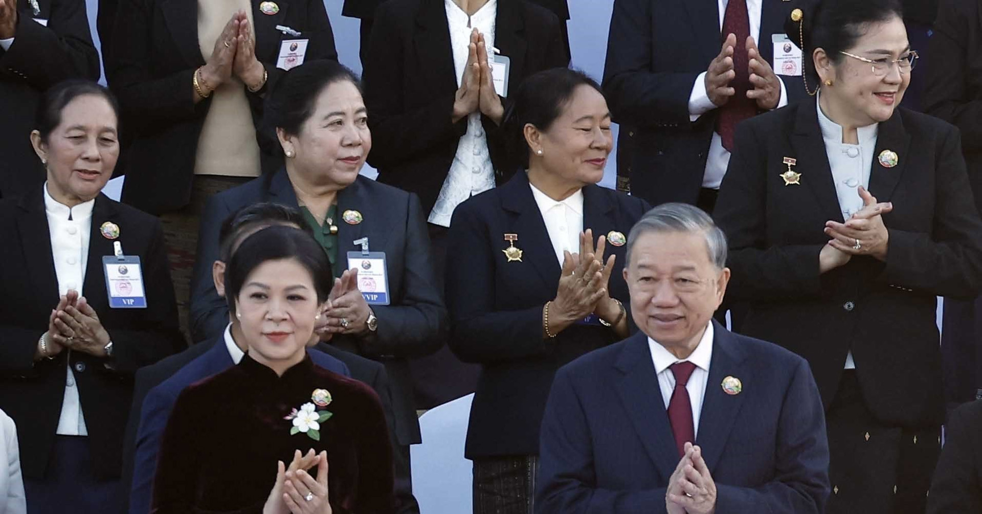 Tổng Bí thư Tô Lâm và phu nhân dự lễ kỷ niệm, diễu binh 50 năm Quốc ...