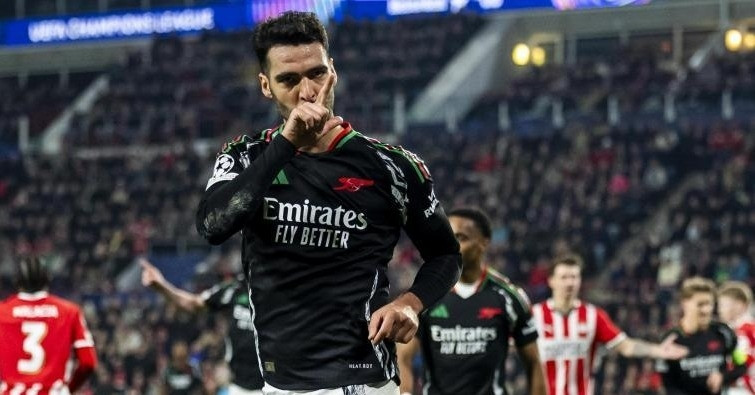 Kết quả PSV 1-7 Arsenal Arsenal lập kỷ lục Cúp C1 Champions League