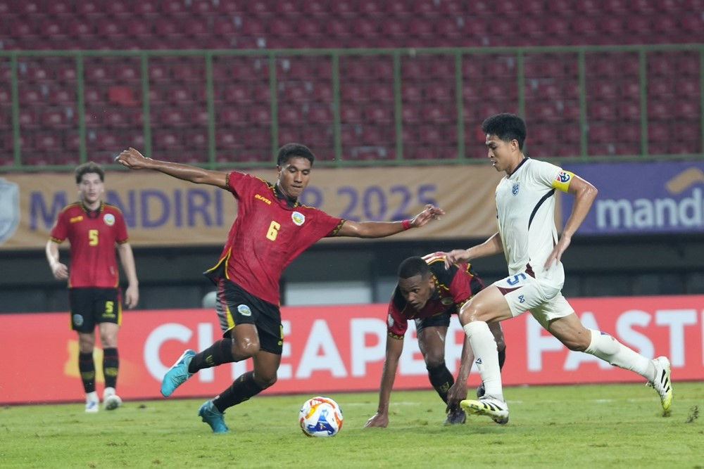 Kết quả bóng đá U23 Thái Lan vs U23 Timor Leste - U23 Đông Nam Á 2025