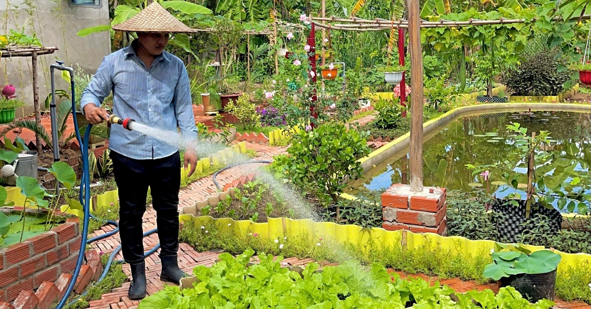 Chàng trai Vĩnh Long bỏ phố về quê, biến đất hoang thành khu vườn ai cũng ao ước