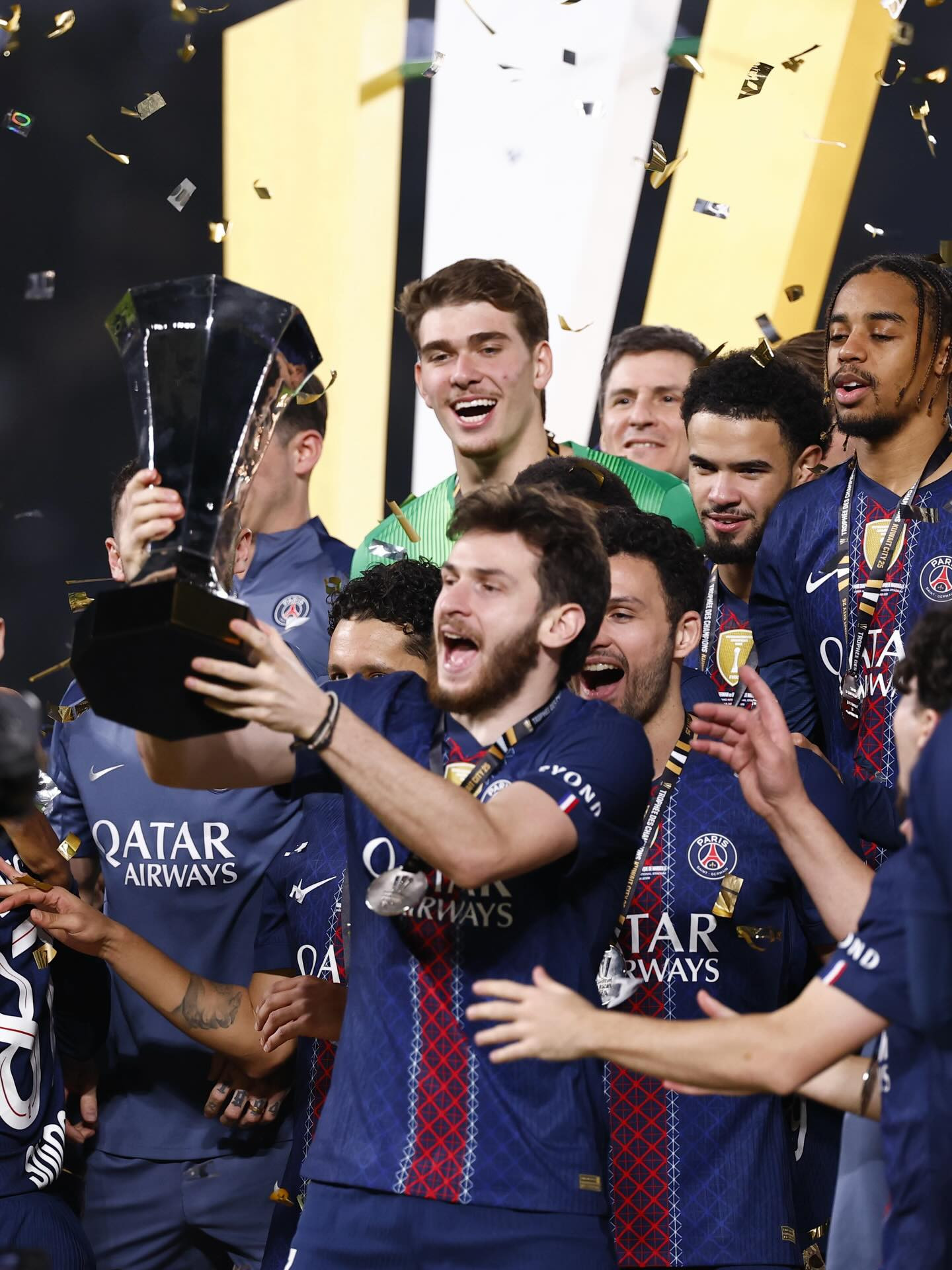 PSG won the French Super Cup after a tense penalty shootout.