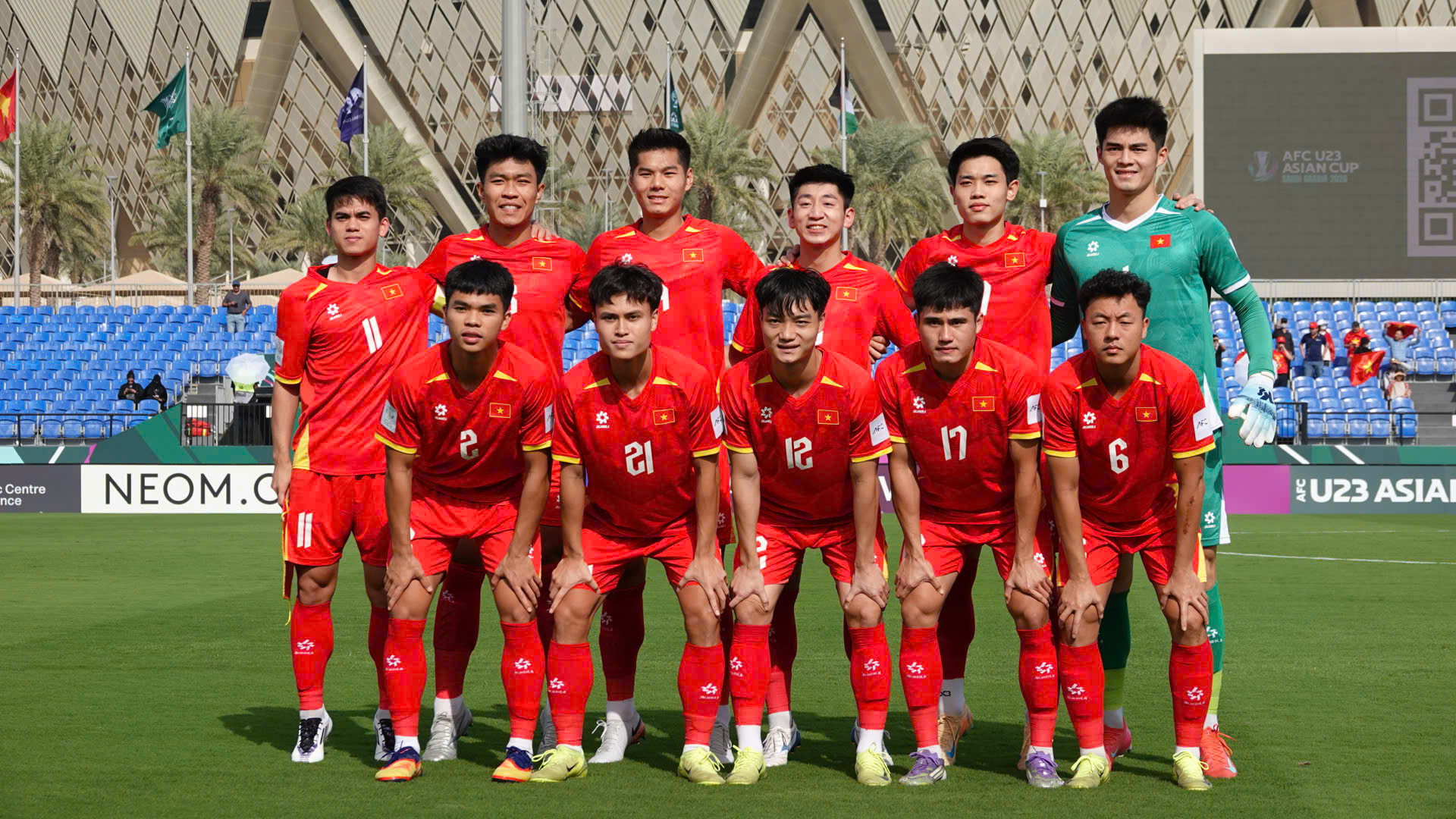 Vietnam U23 lineup against Kyrgyzstan U23: Steadfastness for victory.