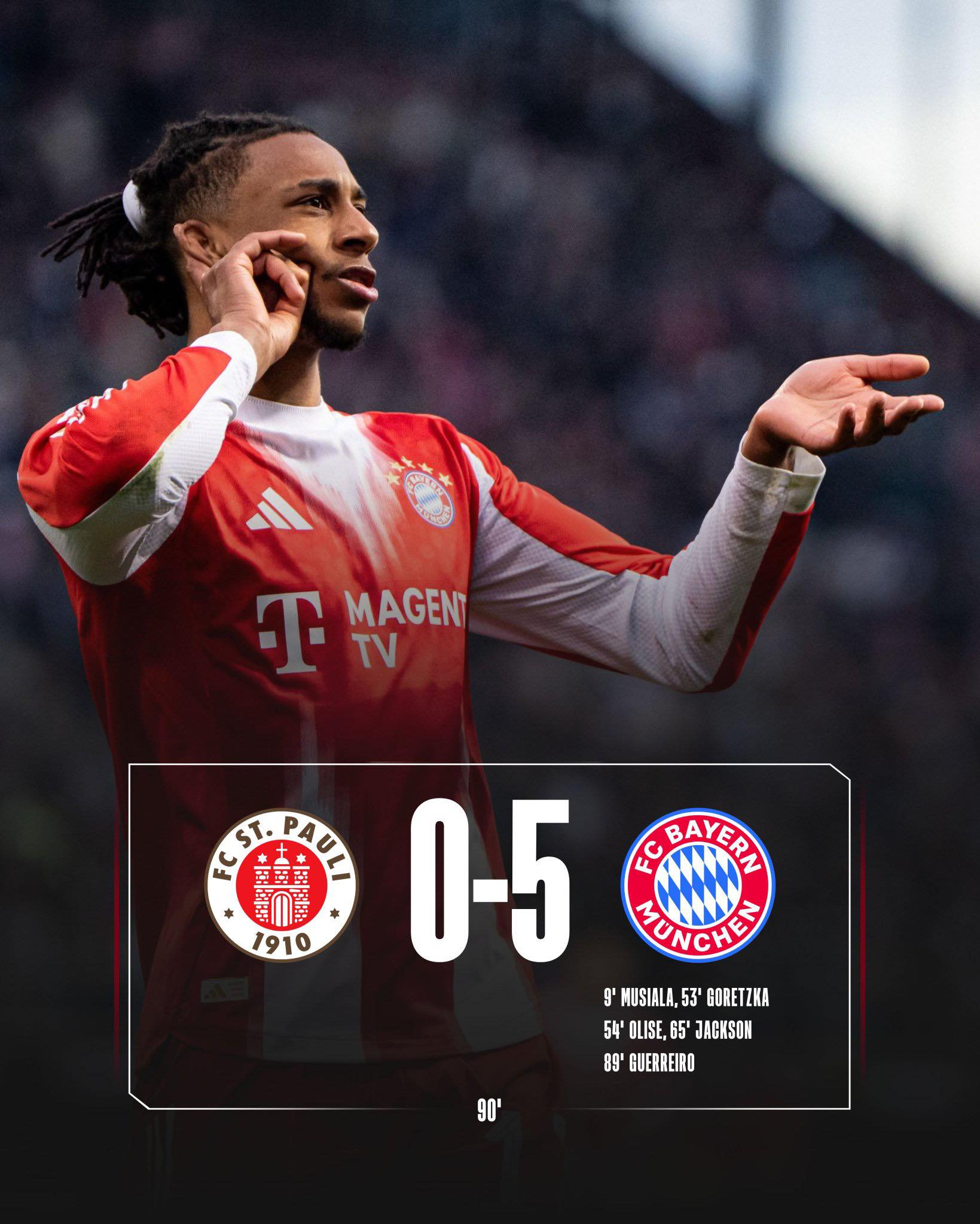 El Bayern de Múnich bate récords y se acerca al título de la Bundesliga.
