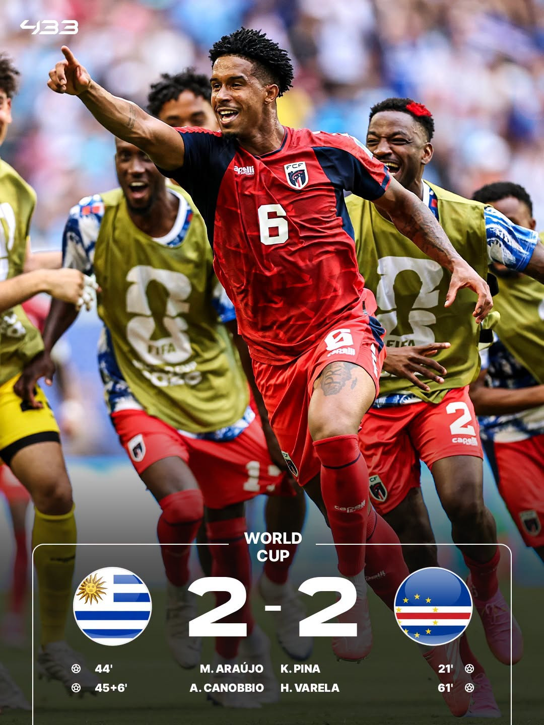 Video bóng đá Uruguay vs Cape Verde - World Cup 2026