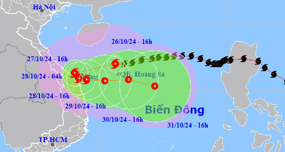 Typhoon Trami bears down on Central VN: Warnings of torrential rains ...