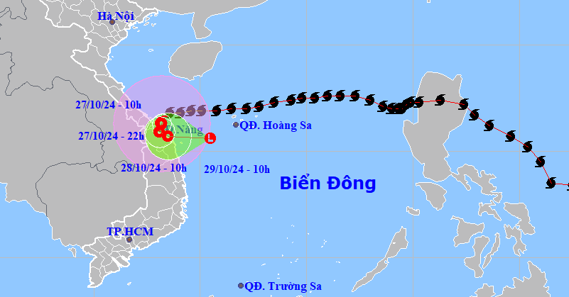 Typhoon Trami strikes Central VN, then shifts back to sea as tropical ...