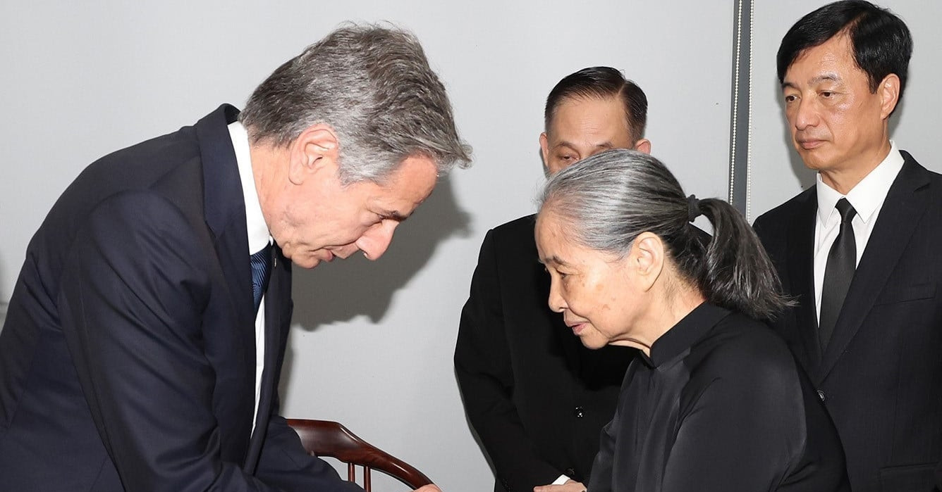 US Secretary of State visits late General Secretary Trong's home to pay ...