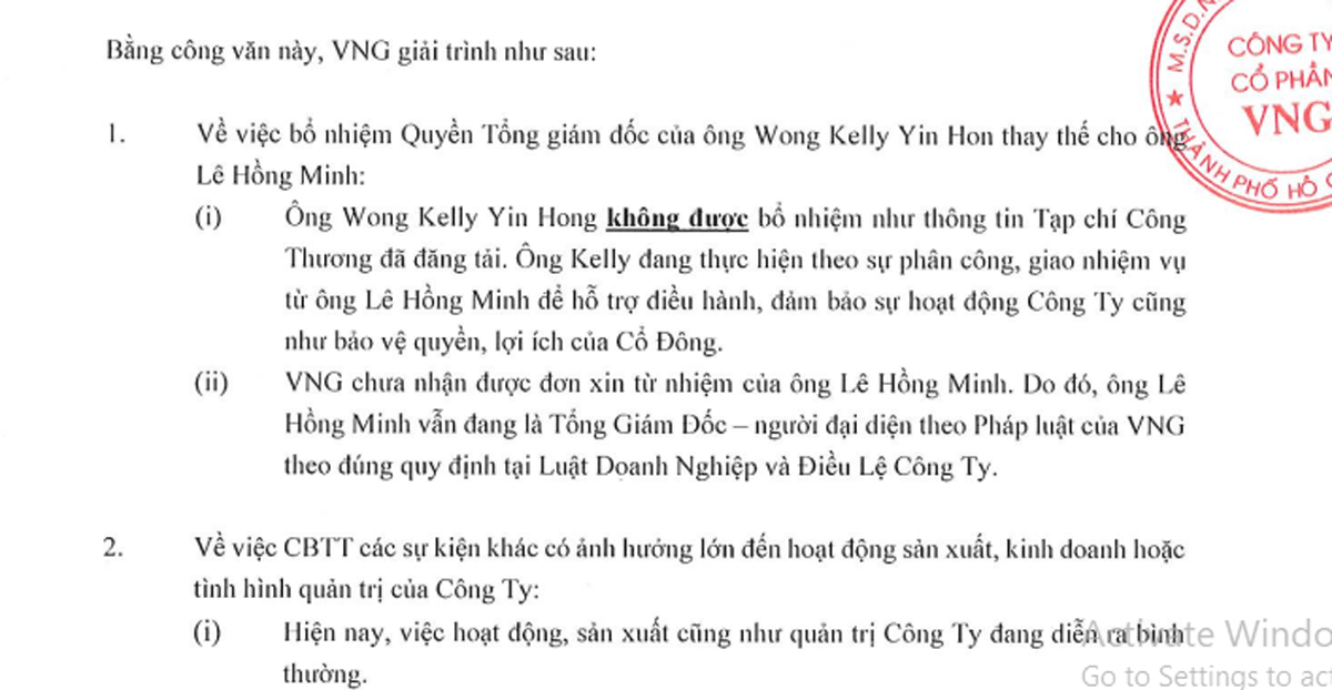 Le Hong Minh retains CEO role as Wong Kelly assumes Acting CEO position ...
