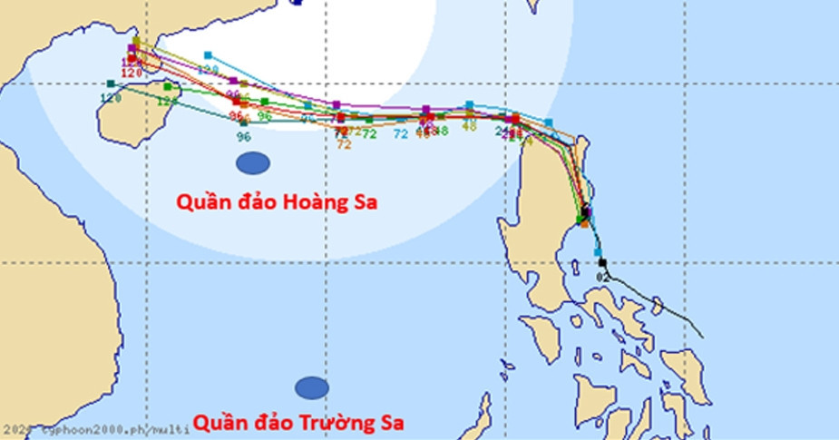 Typhoon Yagi heads toward East Sea, maximum winds could reach 280 km/h